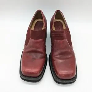 BareTraps | Shoes | Bare Traps Wear Ever Red Leather Sidewinder Wedge ...